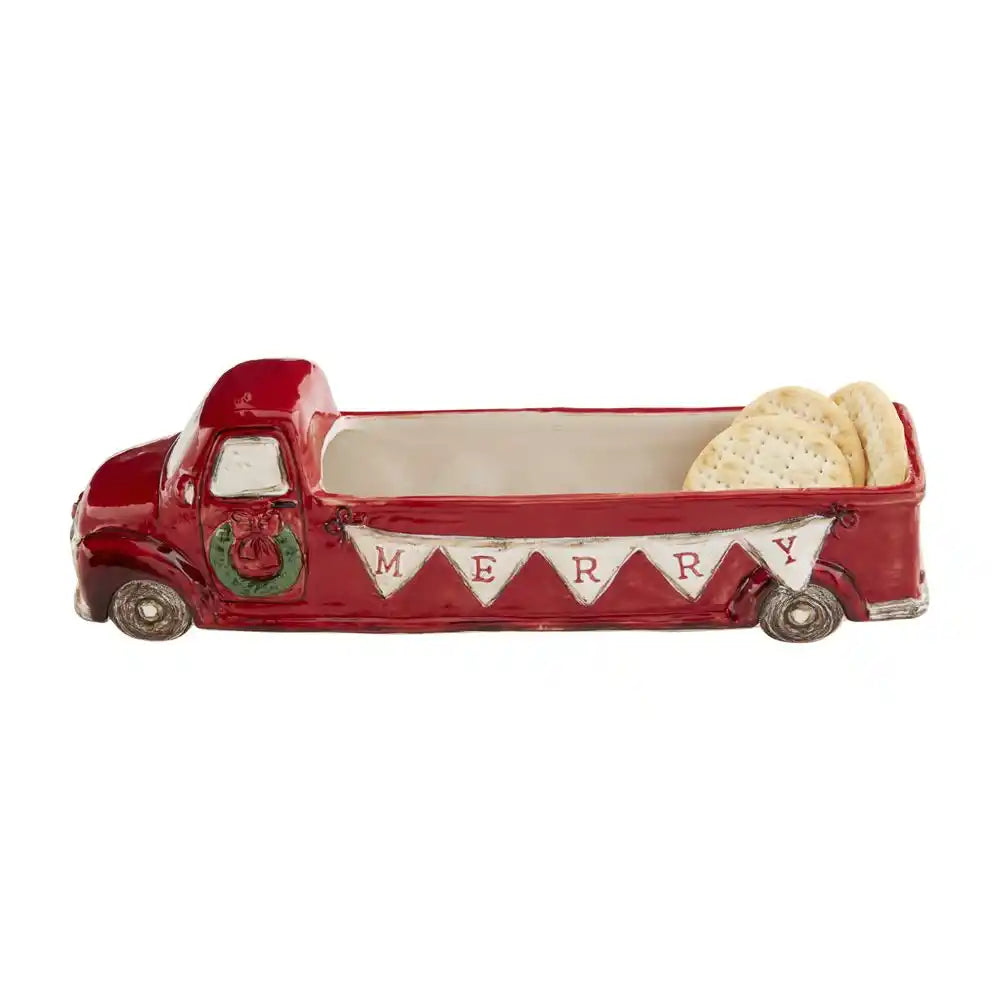 Red Truck Ceramic Cracker Dish – The Robin's Noel