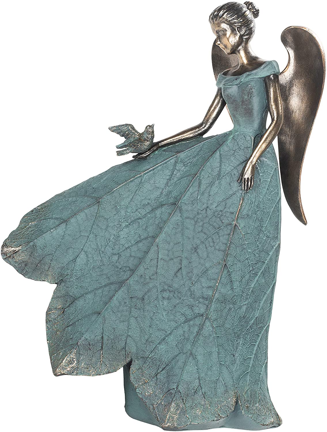 19.75"H Angel + Bird Statue – The Robin's Noel